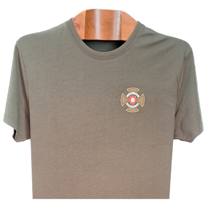 T-shirt verde tropa | Liga dos Combatentes